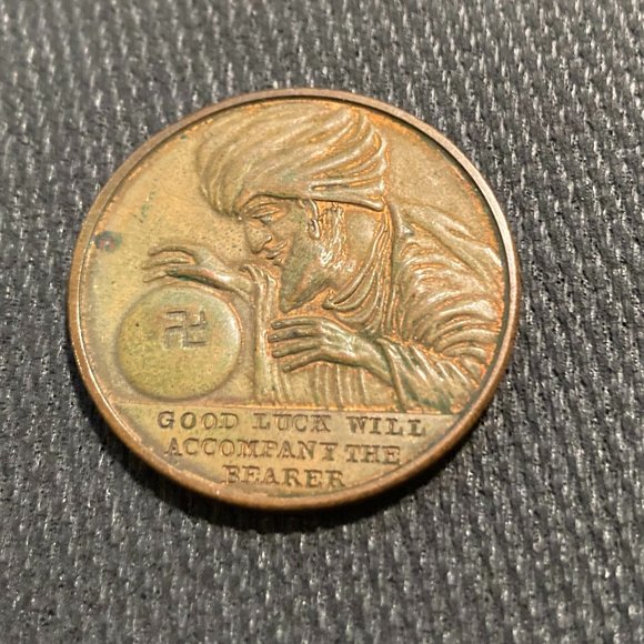 Other | Good Luck Coin The All Seeing Eye Swami Swastika Crystal Ball ...